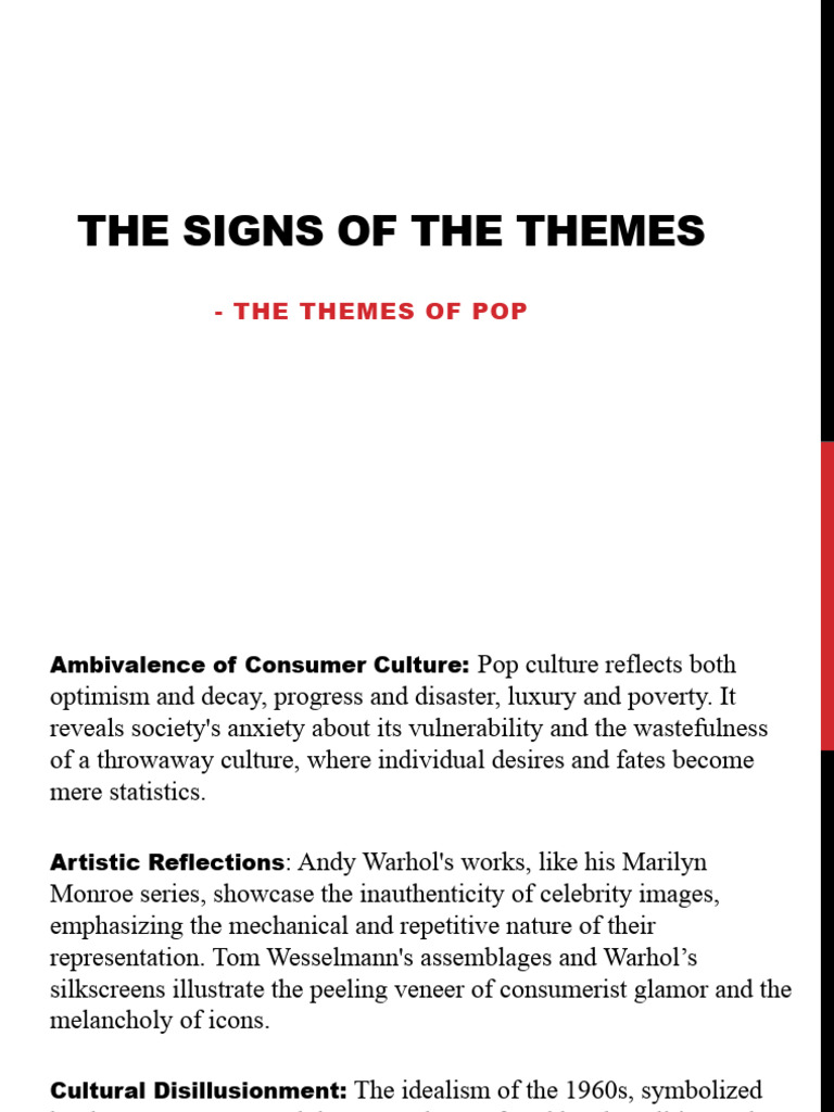 The Signs of The Themes | PDF | Andy Warhol