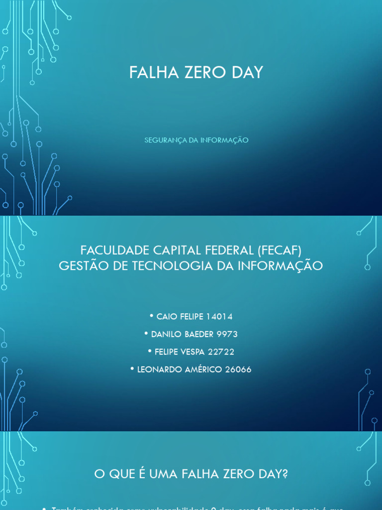 Falhas Zero-Day: Entenda e Proteja-se | PDF | Vulnerabilidade ...
