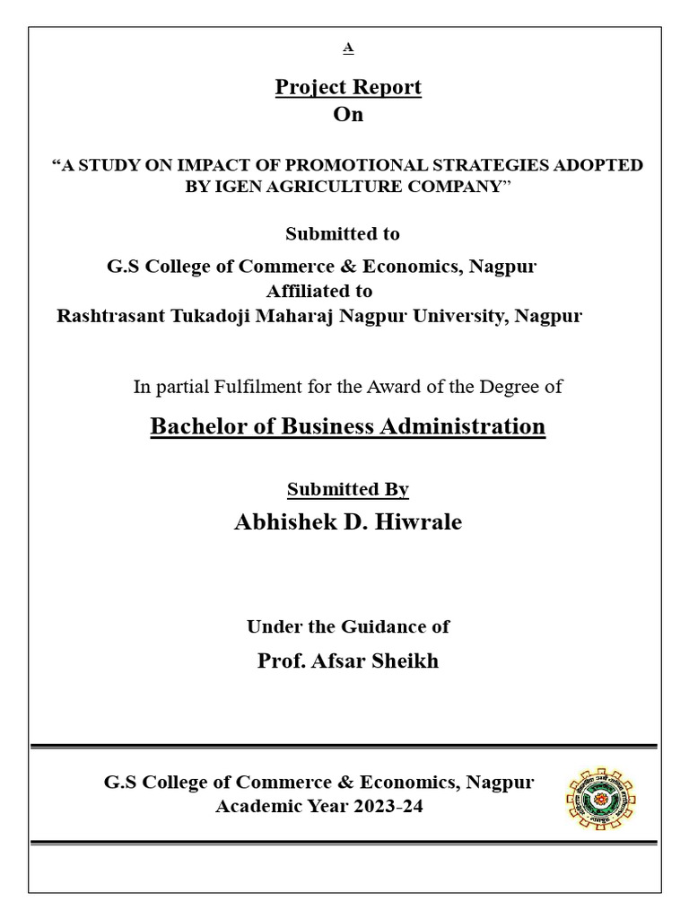 Bba Project | PDF | Brand | Marketing