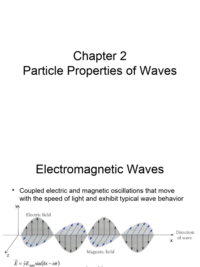 Particle Properties of Waves | PDF | Electromagnetic Radiation | Photon