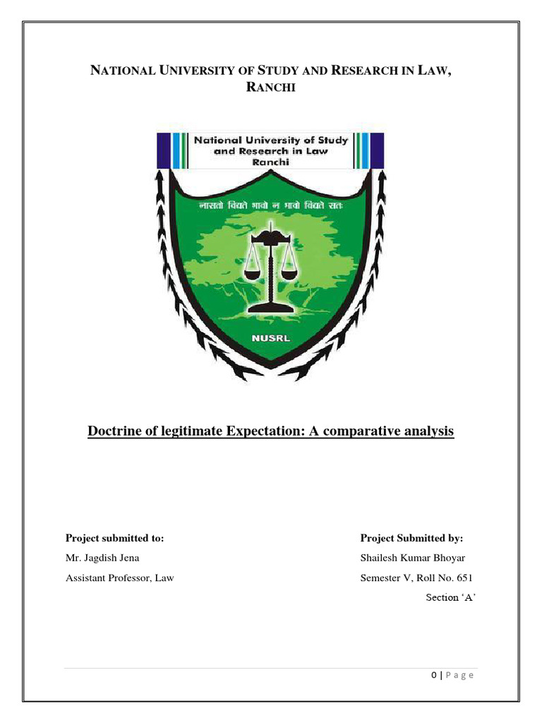 Research Paper Admin New | PDF | Estoppel | Justice