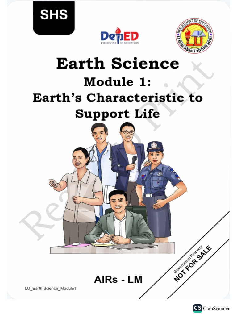 Earth Science (STEM-11) Module 1 Sem 1 | PDF