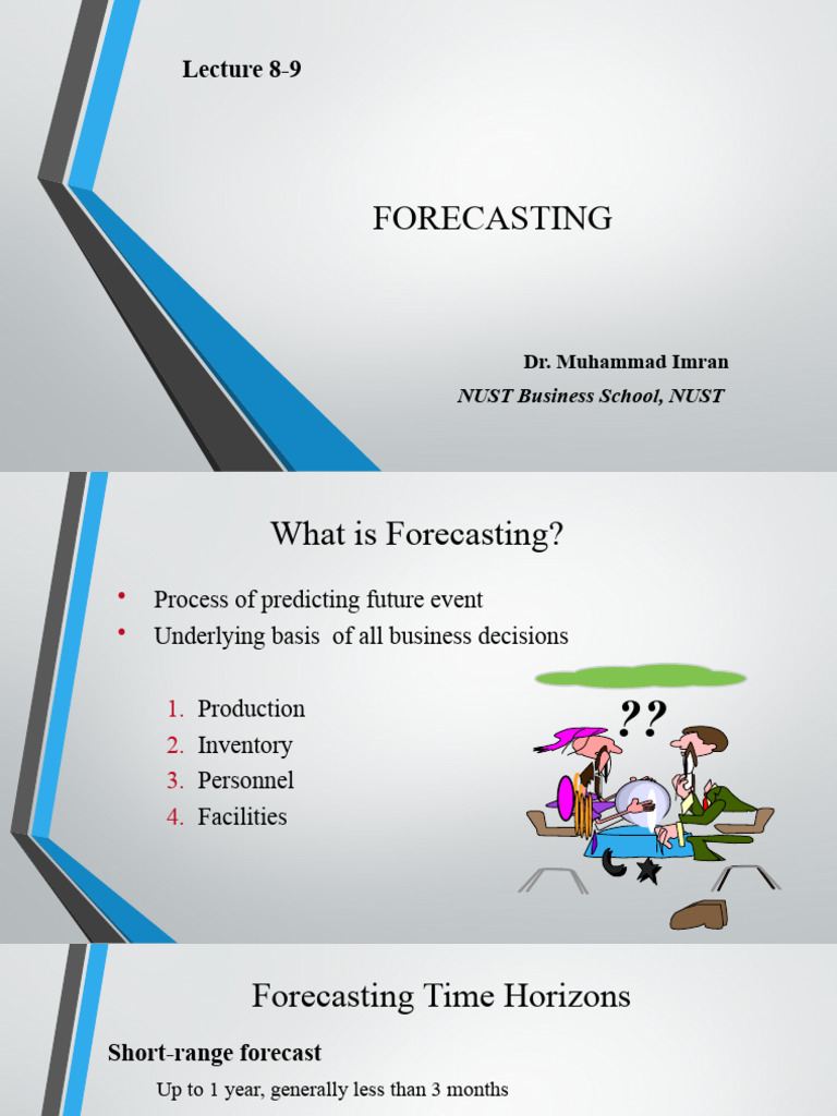 Lecture 8-9 Forecasting | PDF | Forecasting | Errors And Residuals