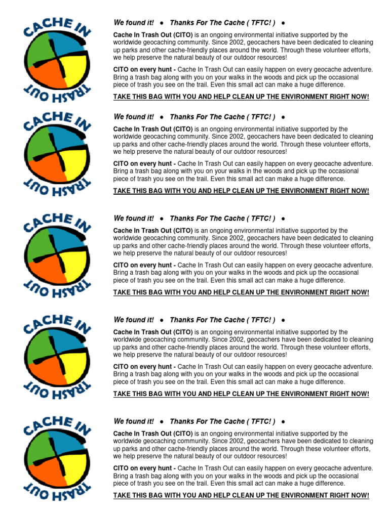 Official Geocache Labels | PDF | Websites