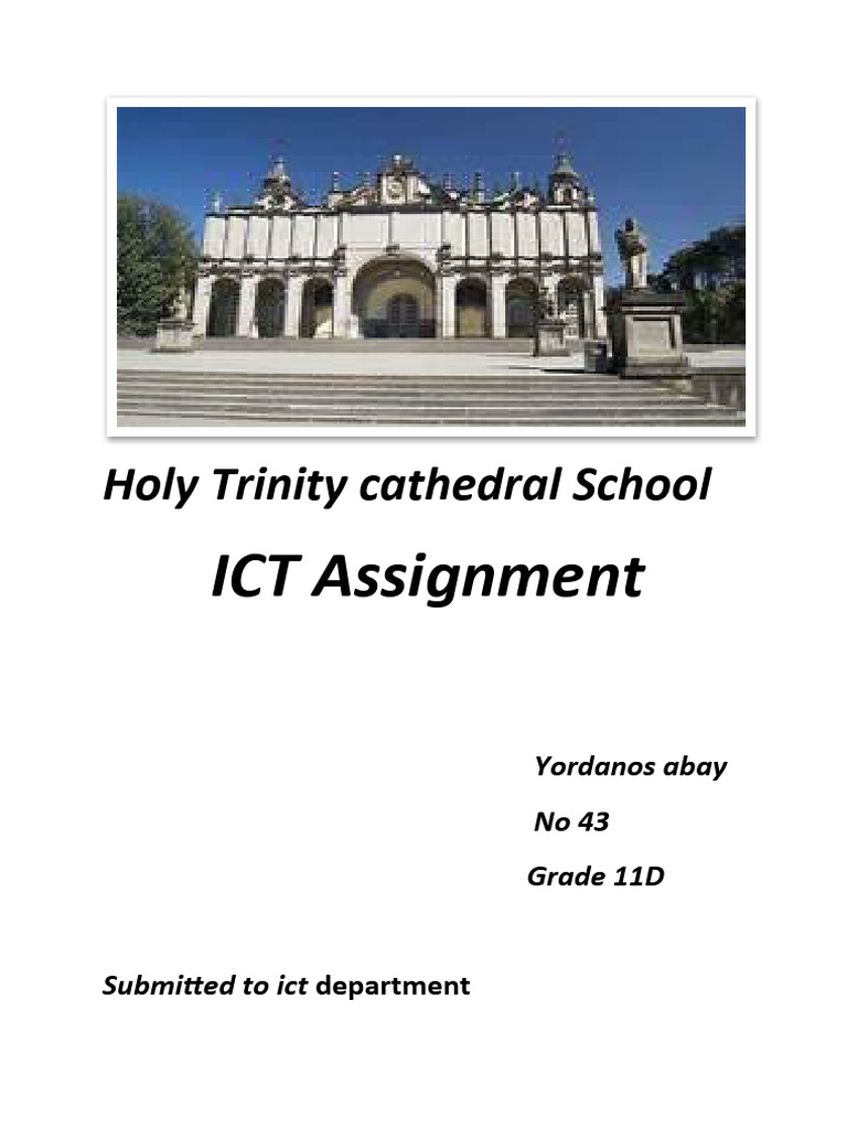 ICT Assignment by Yordanos Abay | PDF
