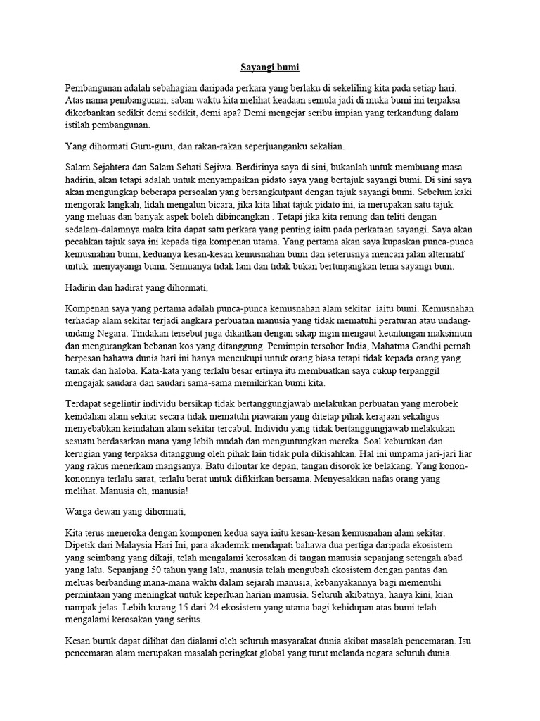 Penjagaan Alam Sekitar Tanggungjawab Ber | PDF