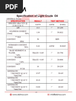HSD Properties Standard Specifications | PDF | Diesel Fuel | Viscosity