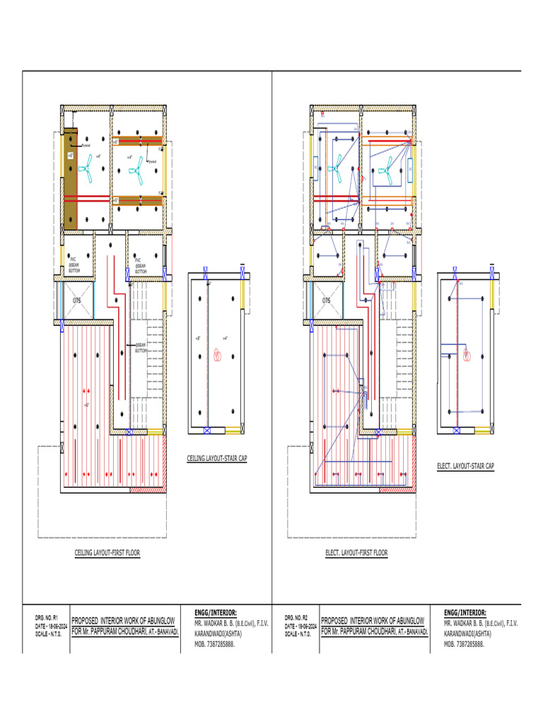 First Floor Ceiling & Electrical Layout | PDF