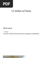 12 Strikes and Blocks in Arnis | PDF