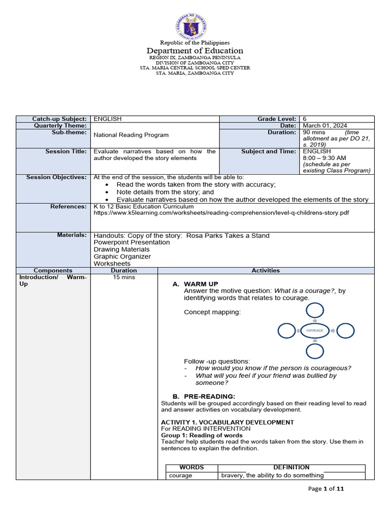 Grade6 Eng Reading - Catch Up Friday | PDF | Dowsing | Water