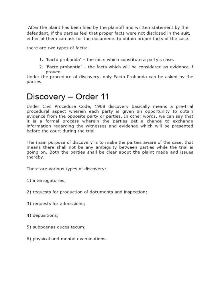 Understanding Discovery and Interrogatories | PDF | Discovery (Law ...