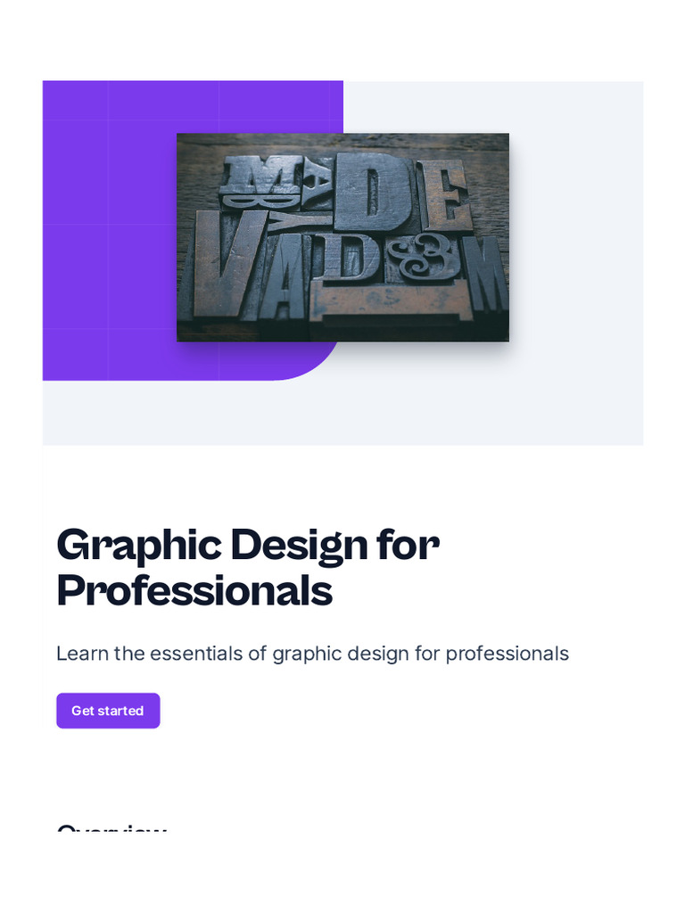 Graphic Design For Professionals | PDF | Typography | Typefaces