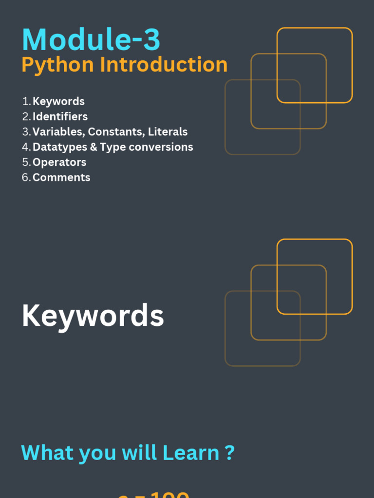Module 3 Python Introduction | PDF | Data Type | Boolean Data Type Module 3 Python Introduction | PDF | Data Type | Boolean Data Type