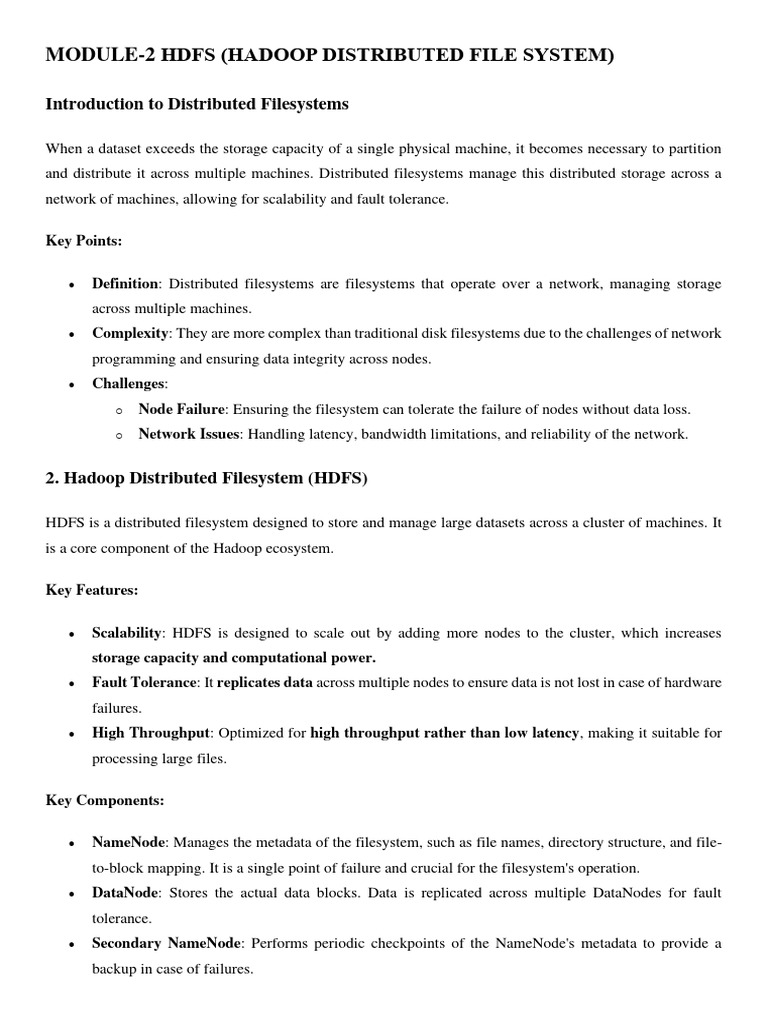 HDFS | PDF | Apache Hadoop | File System HDFS | PDF | Apache Hadoop | File System