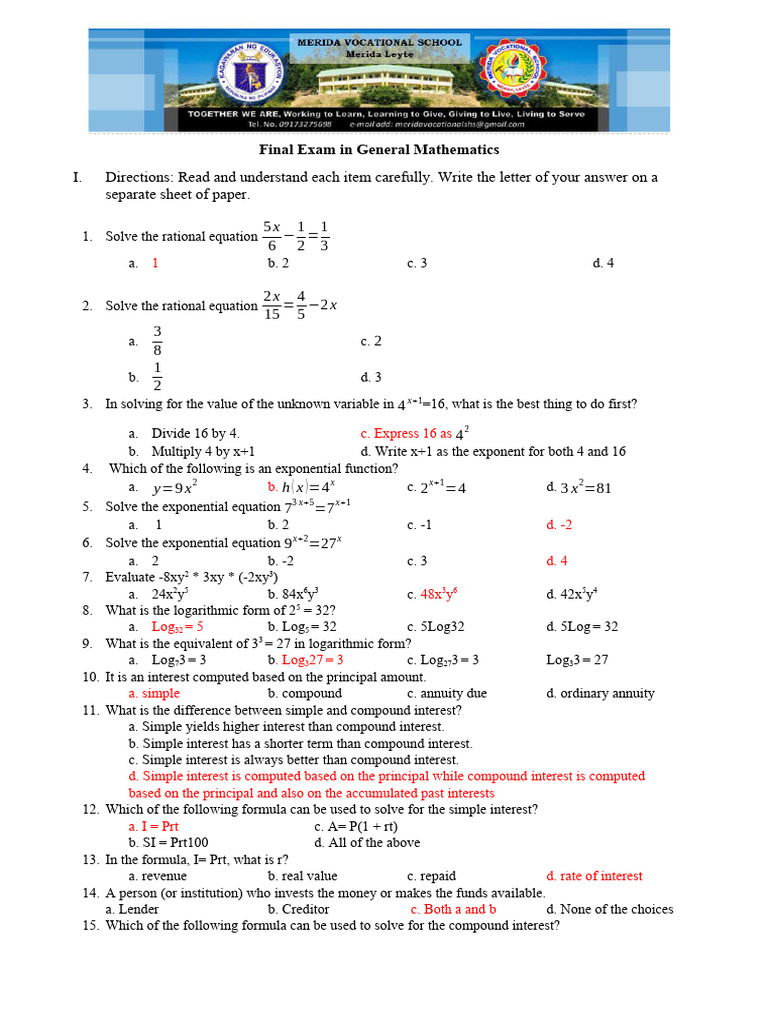 2nd Summative 2nd Quarter ANSWER KEY - 2022-2023 | PDF | Interest | Compound Interest