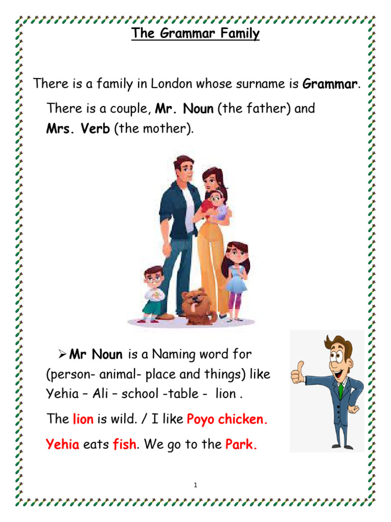 The Grammar Family | PDF | Adverb | Adjective