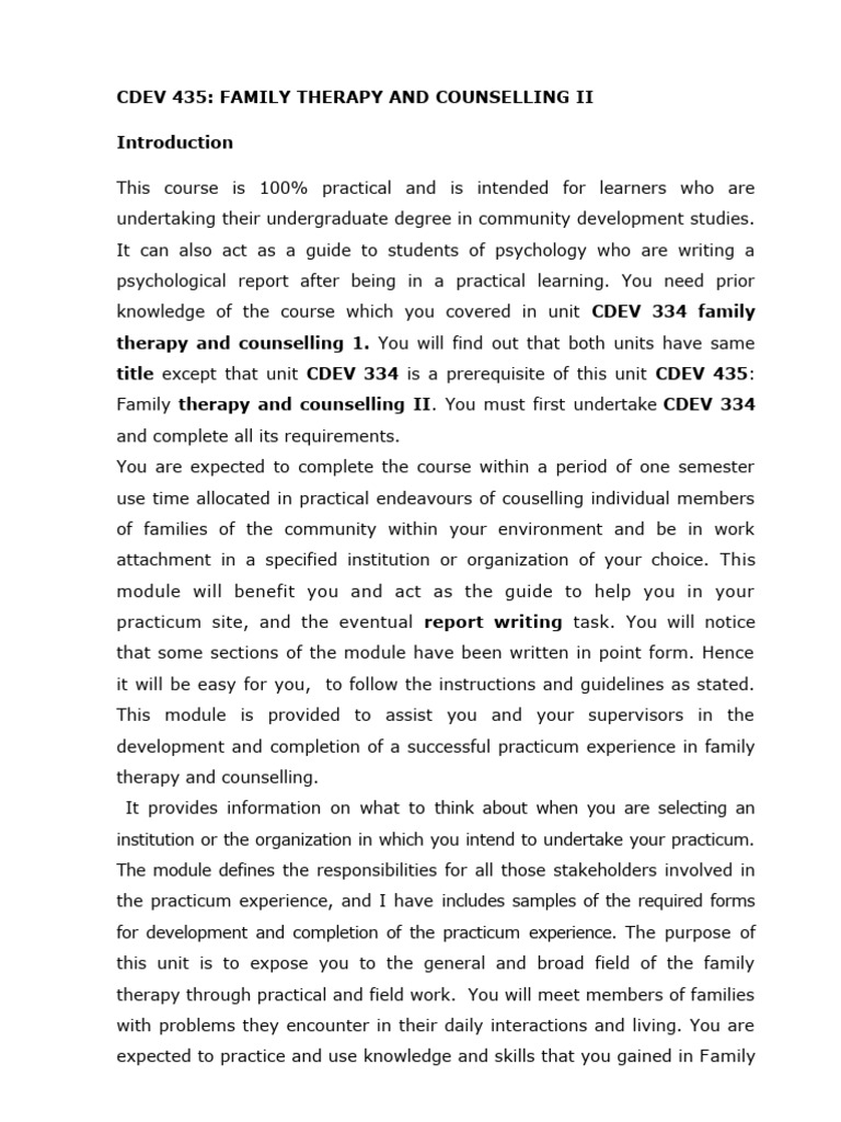 Cdev 435 2021 | PDF | Psychotherapy | Study Skills