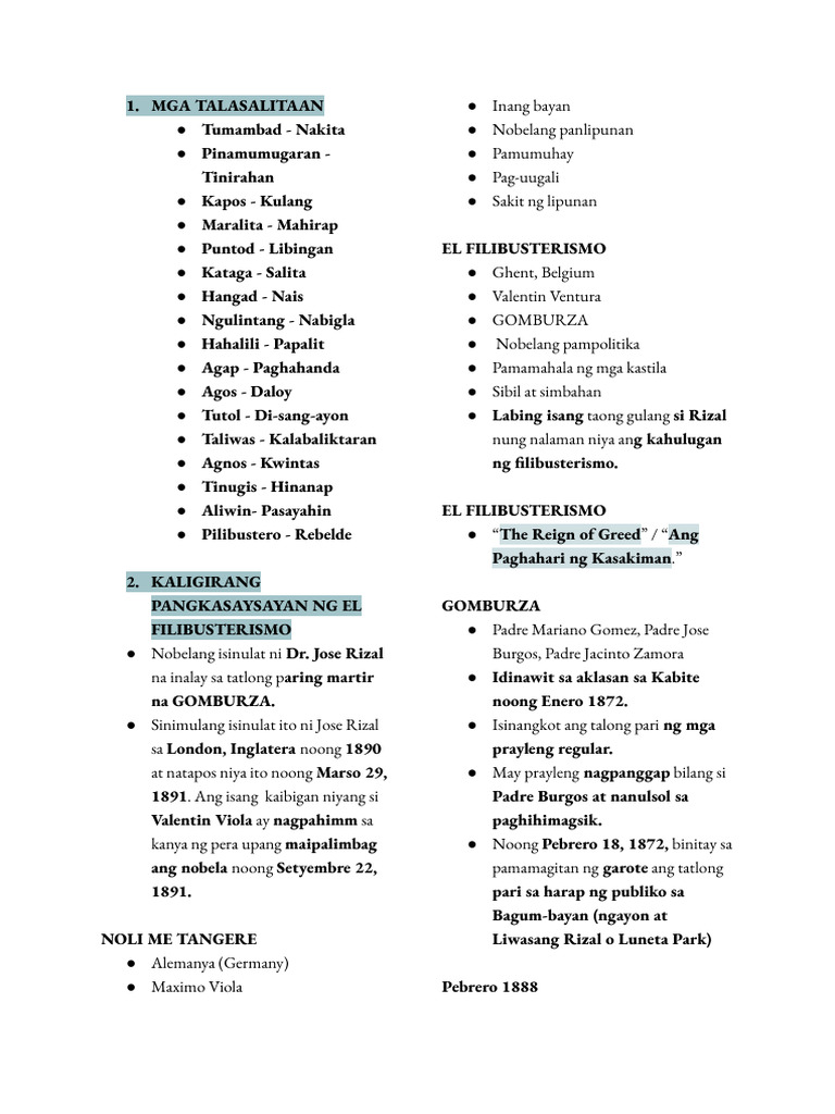 Filipino 4TH QTR Reviewer | PDF