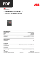 1SDA100467R1 xt5s 630 Ekip Dip Ls I in 630 4p F F | PDF | Electrical Equipment | Electricity