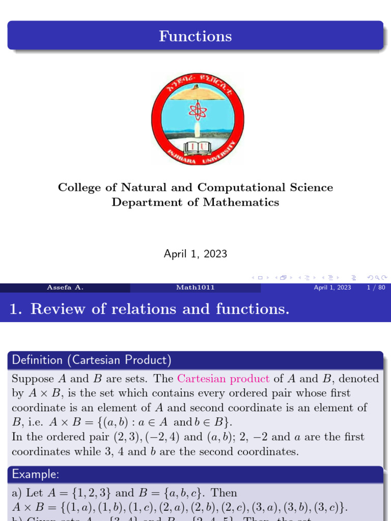 @maths For Natural Injibara | PDF | Function (Mathematics) | Factorization