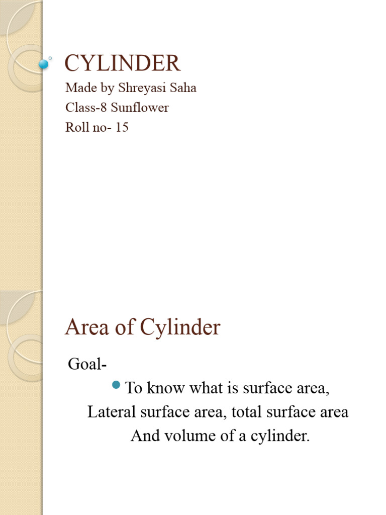 Understanding Cylinder Surface Area | PDF | Teaching Methods ...