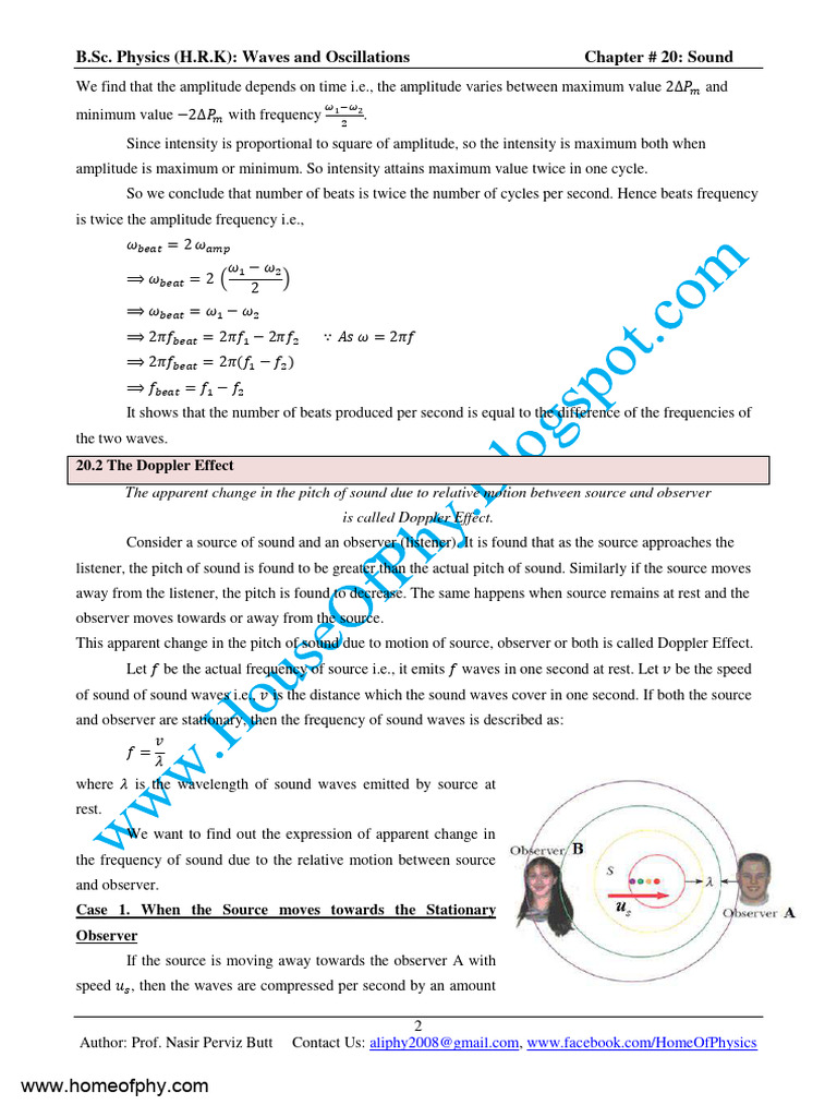 Doppler Effect | PDF | Doppler Effect | Waves
