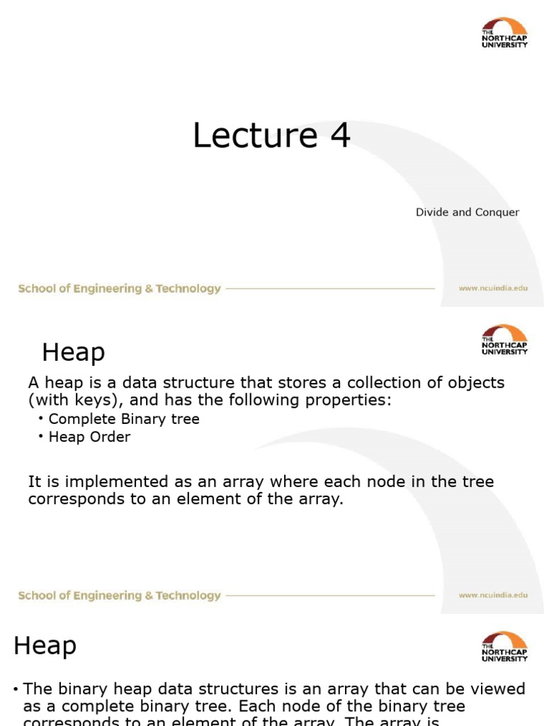 Lecture 14 - Heap Sort-1 | PDF | Algorithms And Data Structures | Computer Programming