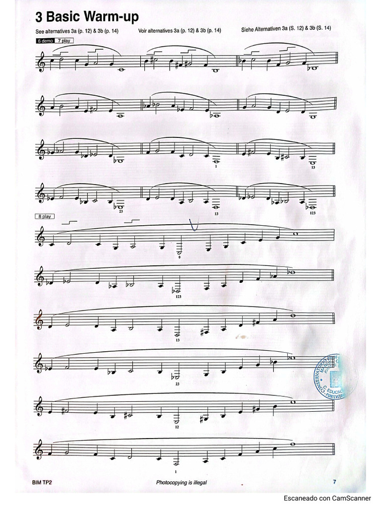 James Stamp - Warm-Ups and Studies | PDF