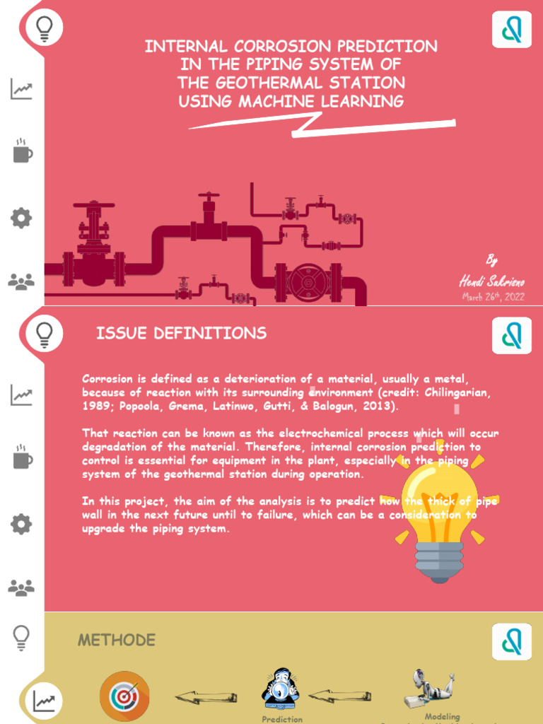 Internal Corrosion Prediction in The Piping System of The Geothermal ...