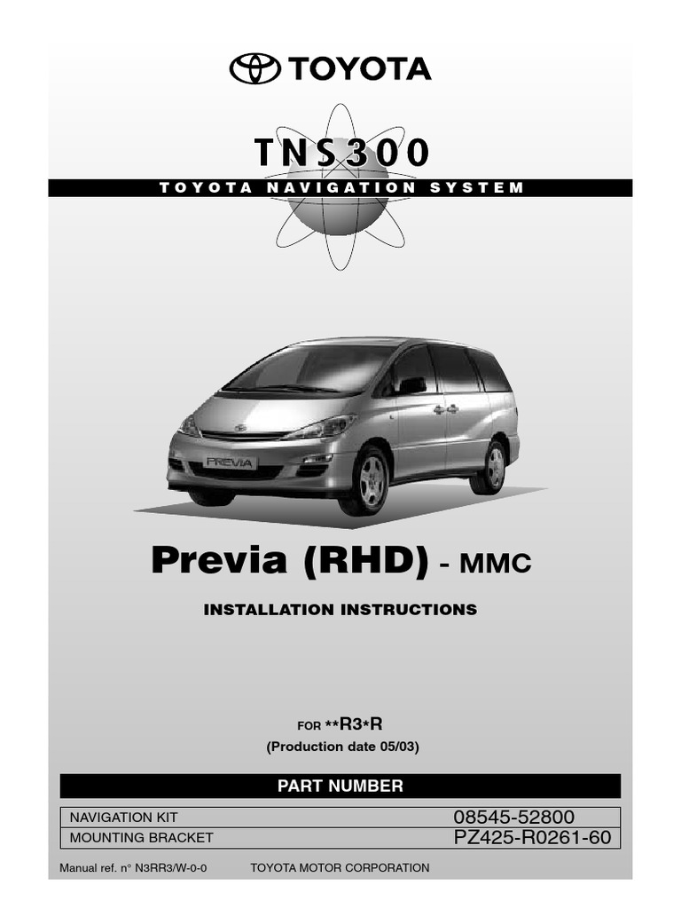 TNS 300 RHD N3RR3-W-0-1 08545-52800 & PZ425-R0261-60 | PDF | Electrical Connector | Manufactured ...