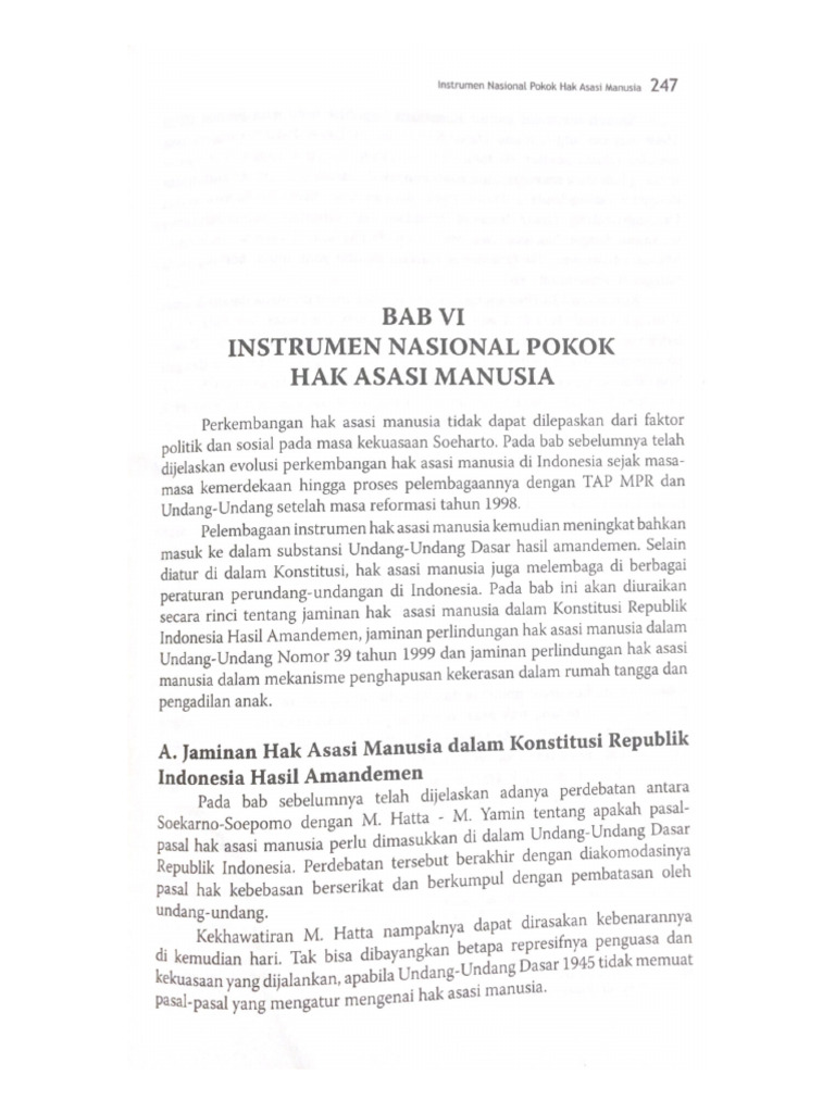 HAM Dalam UU 39 Tahun 1999 | PDF