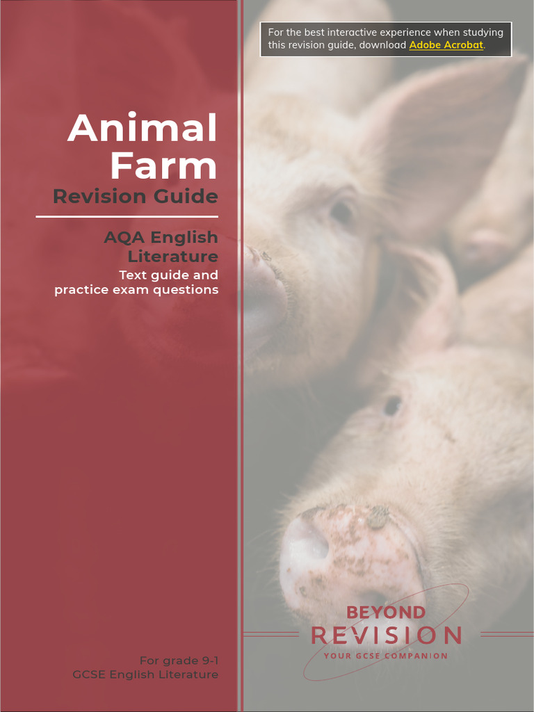 Animal Farm Revision Guide | PDF | George Orwell | Socialism