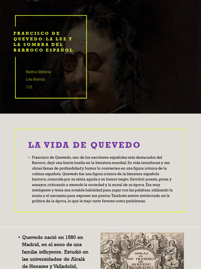 Quevedo y "El Buscón": Sátira Barroca | PDF | Sátira | Humor