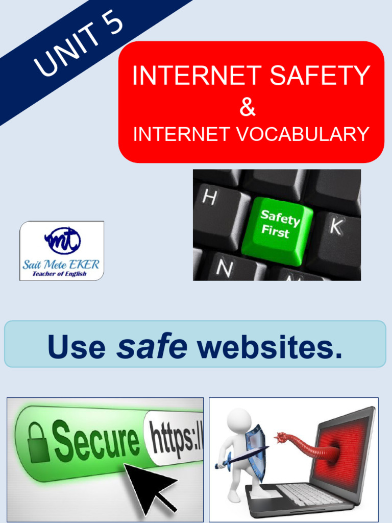 Internet Safety Tips and Vocabulary Guide | PDF | Online And Offline ...