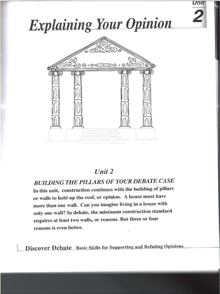 Discover Debate Unit 2 | PDF