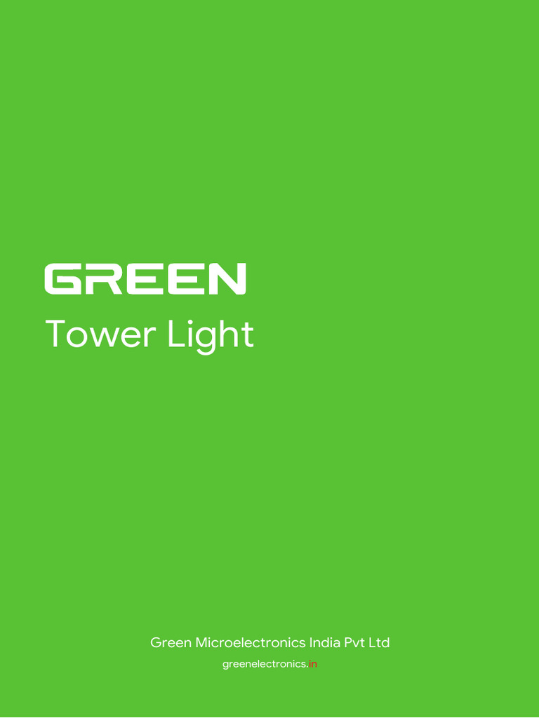 Tower Light Brochure | PDF | Electrical Components | Equipment