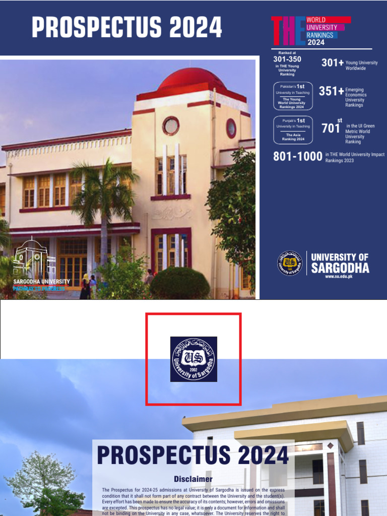 UOS Prospectus 2024 | PDF | Science | University