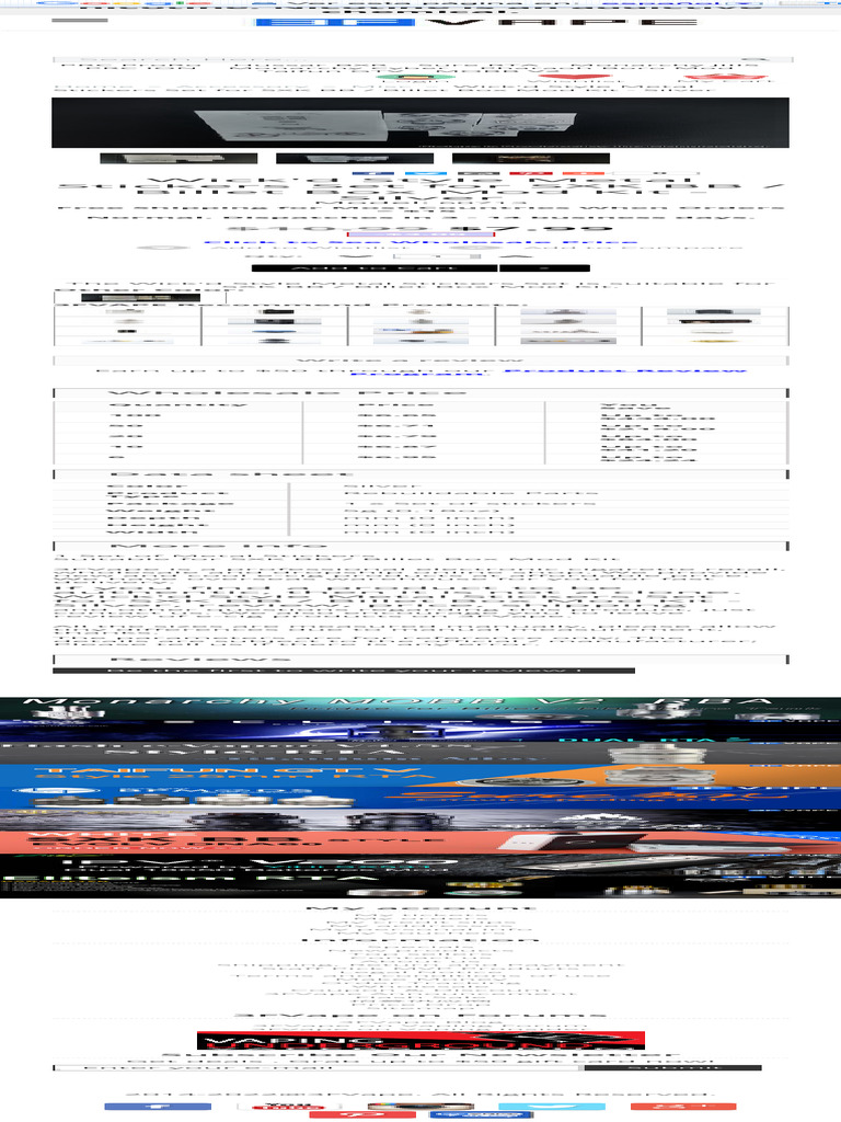 Buy Wick'd Style Metal Stickers Set For SXK BB Billet Box Mod Kit ...