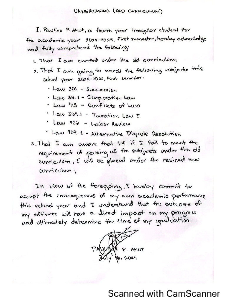 Undertaking Oath | PDF