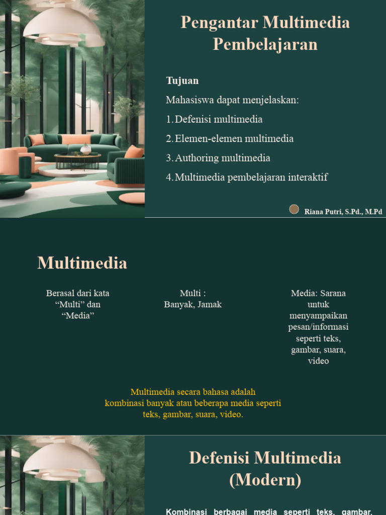 Pertemuan 1 Pengenalan Multimedia Pembelajaran | PDF | Ilmu Sosial ...