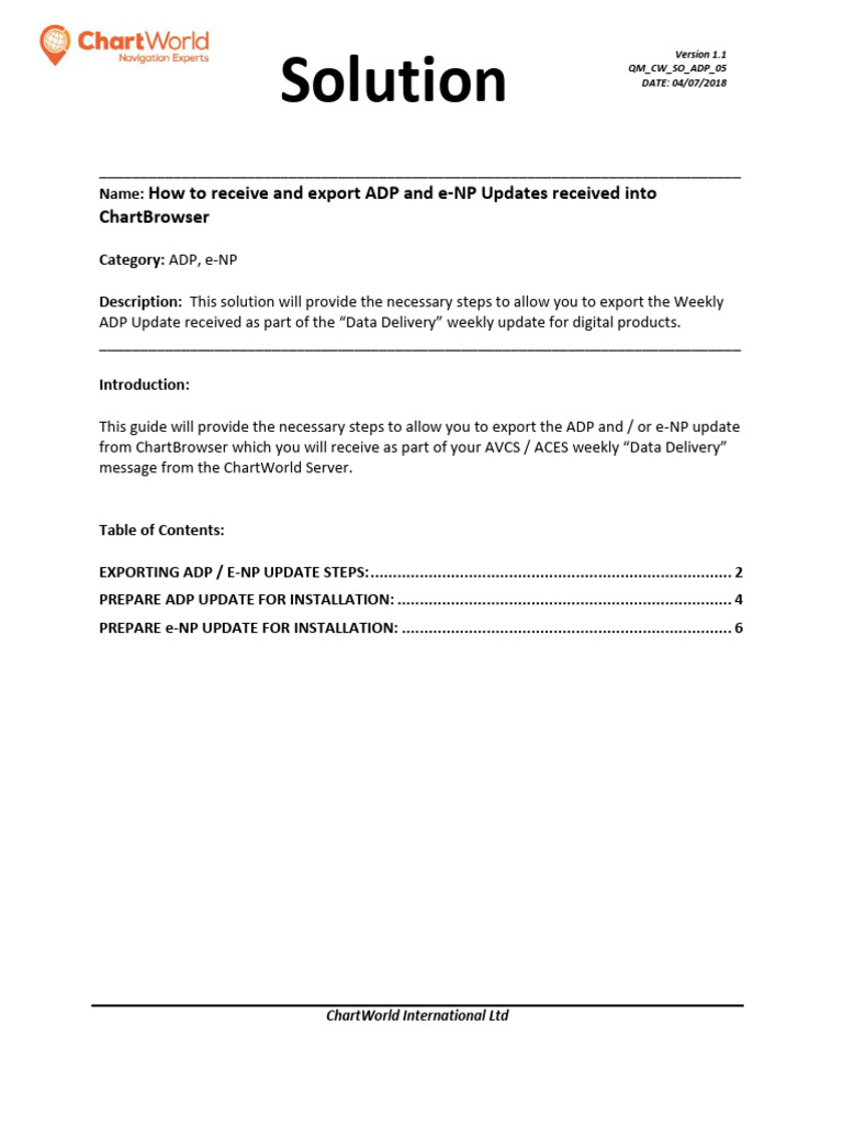 How To Receive and Export ADP and ENP Updates v1.1 | PDF | Computer ...