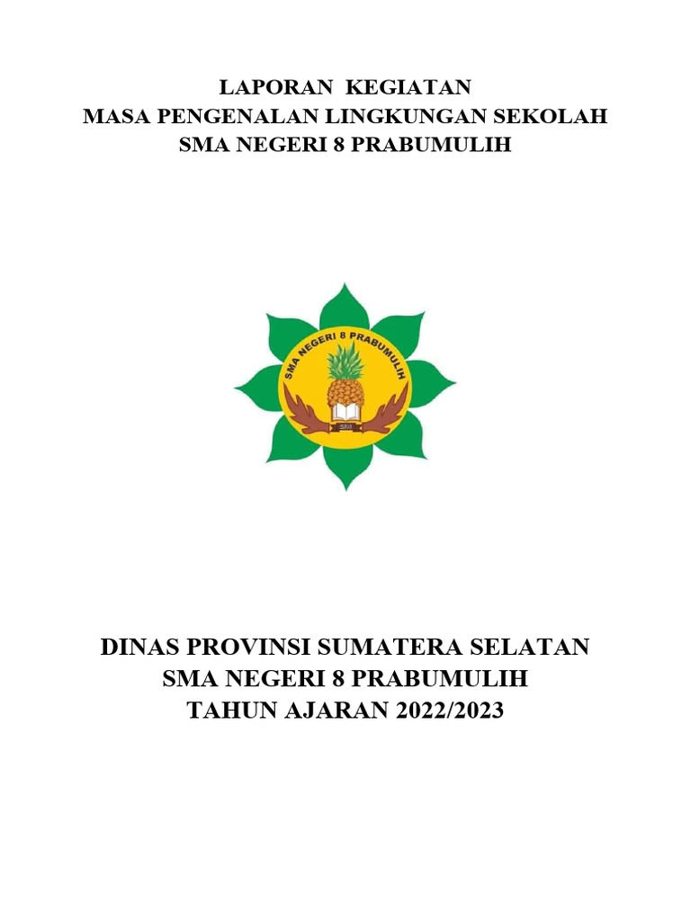 Laporan Kegiatan MPLS 2022 | PDF