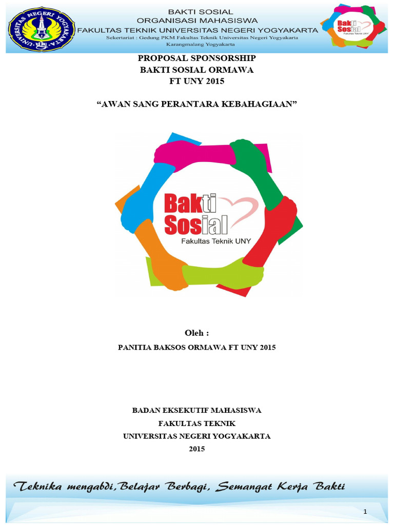 Proposal Permohonan Donasi 2015 | PDF