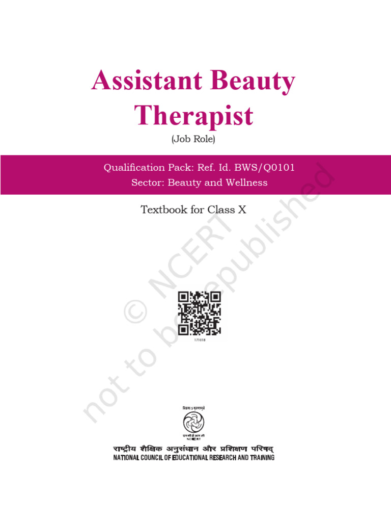 Assistant Beauty Therapist English Class 10 | PDF | Vocational ...