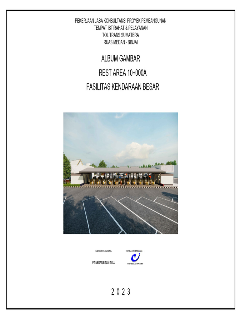 REST AREA 10+000A Fasilitas Kendaraan Besar Album Gambar | PDF