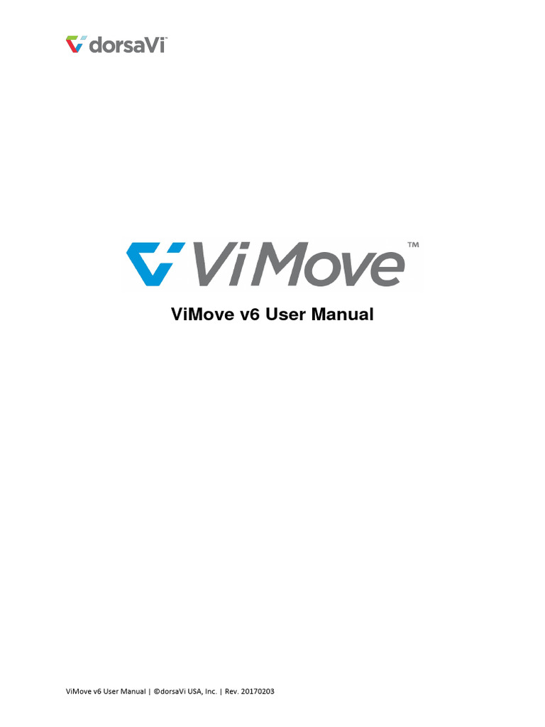 ViMove v6 User Manual | PDF | Medical Device | Anatomical Terms Of Motion