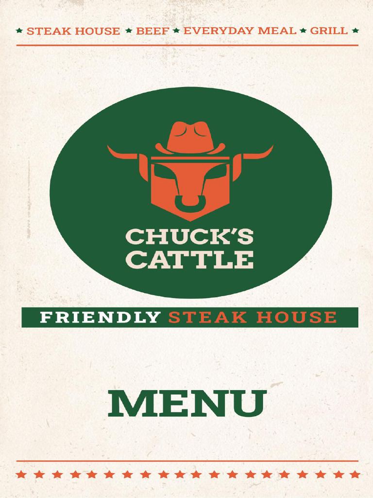 Menu Chuck's Cattle | PDF