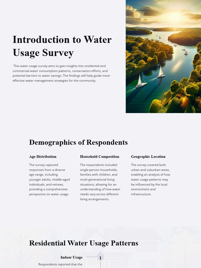 Introduction To Water Usage Survey | PDF | Water Conservation | Water