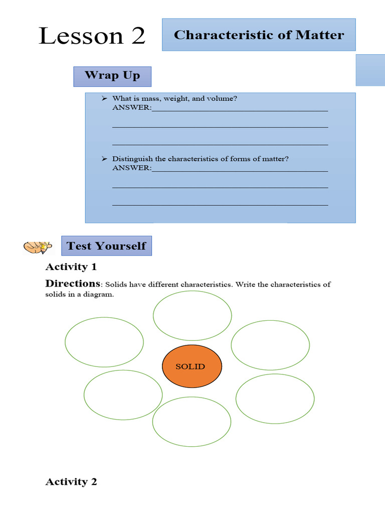 4 - SCIENCE Activities 2 | PDF