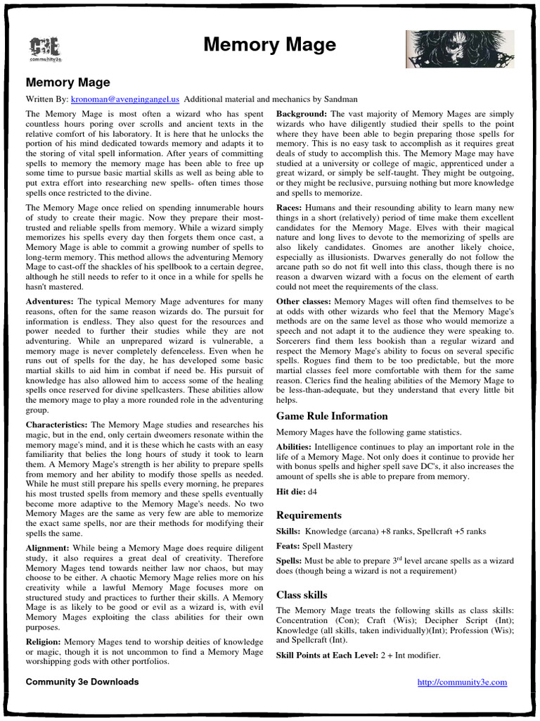 Memory Mage | PDF | Copyright | License